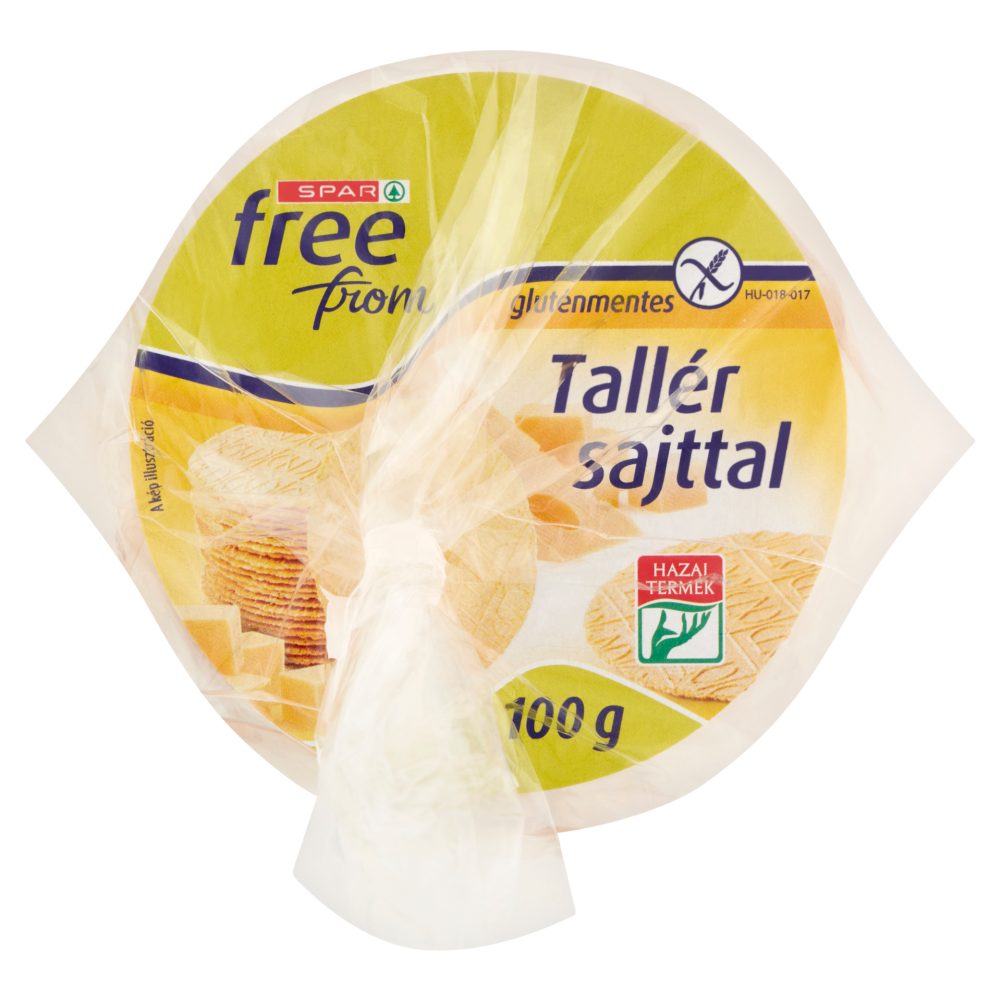SPAR free from gluténmentes tallér sajttal 100 g | SPAR ONLINE SHOP