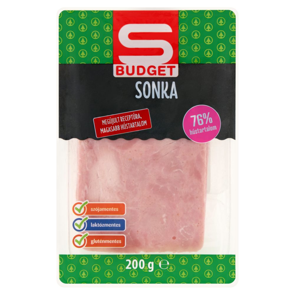 S-Budget szeletelt sonka sertéshúsból 200 g | SPAR ONLINE SHOP