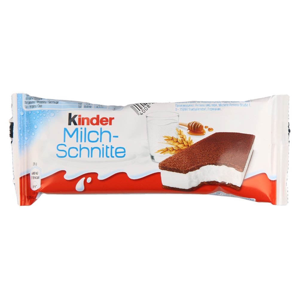 MLEČNA REZINA KINDER MILCH SCHNITTE, 30G | SPAR Online