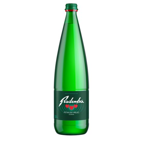 GAZIRANA NARAVNA MINERALNA VODA PETANJSKI VRELEC, RADENSKA, 1L, STEKLENICA