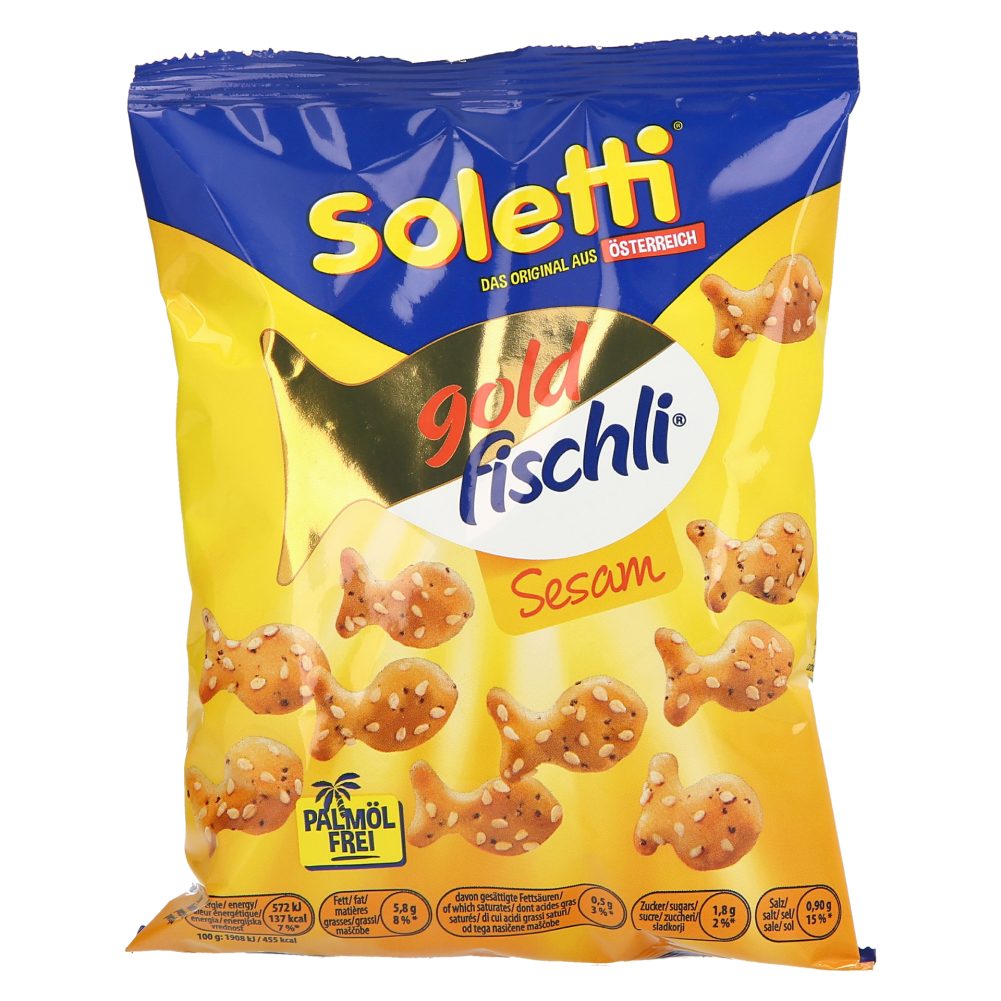 SLANE RIBICE S SEZAMOM, SOLETTI, 100G | SPAR Online