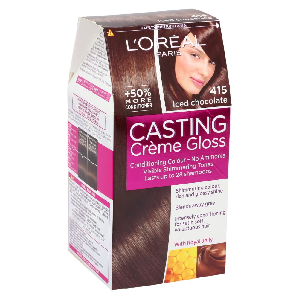 BARVA ZA LASE BREZ AMONIAKA 415 LEDENI KOSTANJ CASTING CREME GLOSS, L ...