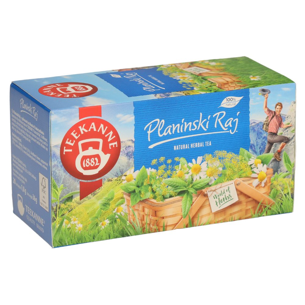 MEŠANICA ZELIŠČNEGA ČAJA PLANINSKI RAJ, TEEKANNE, 20/1, 36G