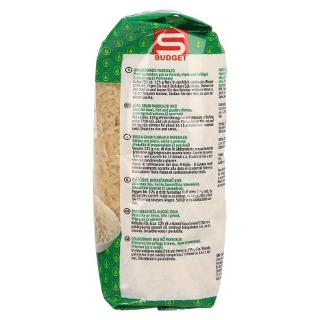 DOLGOZRNATI BELI RIŽ S-BUDGET, 1KG