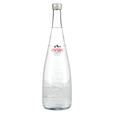 NARAVNA MINERALNA VODA, NEGAZIRANA, EVIAN, 0,75L, STEKLENICA