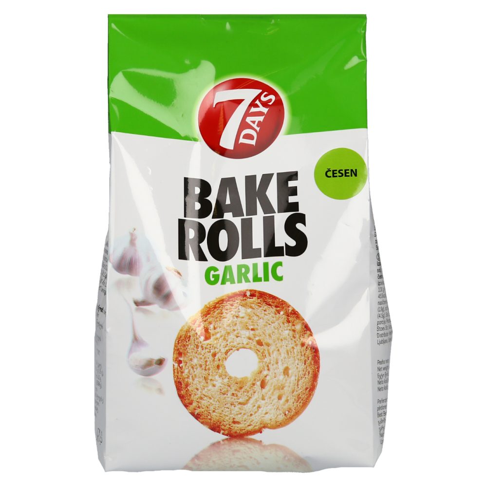 BAKE ROLLS ČESEN 7DAYS, CHIPITA, 80G | SPAR Online