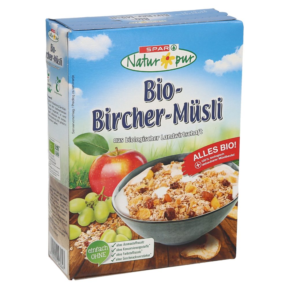 BIO MÜSLI SPAR NATUR*PUR, 375G / | SPAR Online