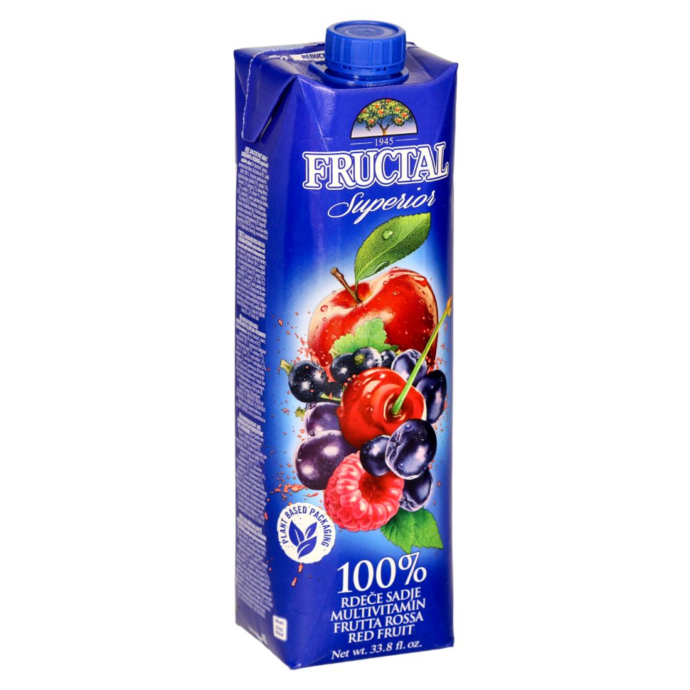 100% SOK RDEČE SADJE MULTIVITAMIN, FRUCTAL SUPERIOR, 1L | SPAR Online