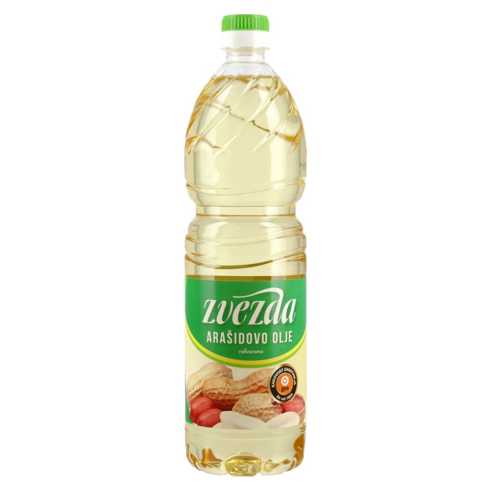 ARAŠIDOVO OLJE, RAFINIRANO, ZVEZDA, TOVARNA OLJA GEA, 1 L