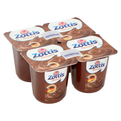 MLEČNI PUDING Z OKUSOM ČOKOLADE ZOTTIS, ZOTT, 4X115G | SPAR Online