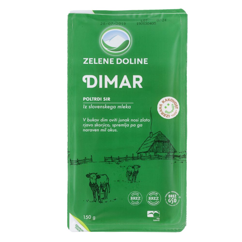 SIR DIMAR, ZELENE DOLINE, REZINE, 150G | SPAR Online