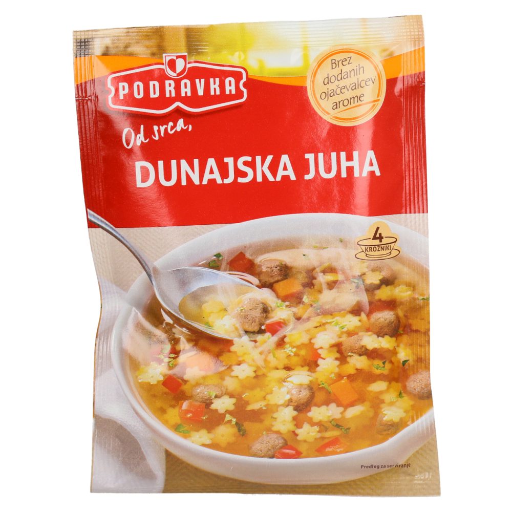 DUNAJSKA JUHA Z JETRNIMI KROGLICAMI IN TESTENINAMI, PODRAVKA, 62G ...