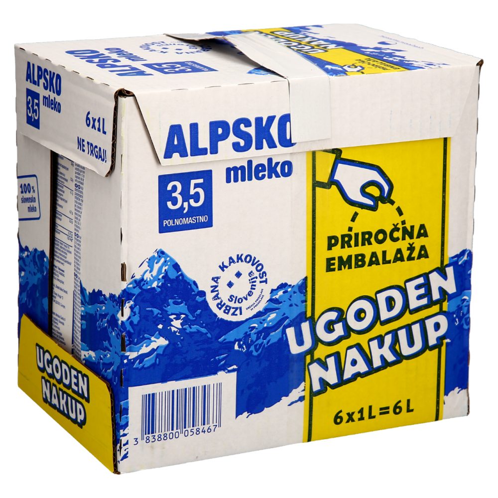 ALPSKO MLEKO 3,5% M.M., 6X1L