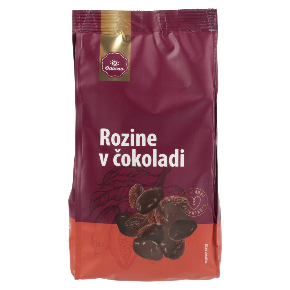 ROZINE V ČOKOLADI, ODLIČNO, 200 G | SPAR Online