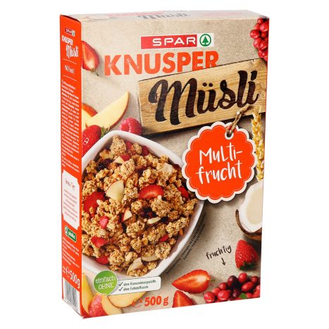 MÜSLI S SADJEM KNUSPER, SPAR, 500G / | SPAR Online