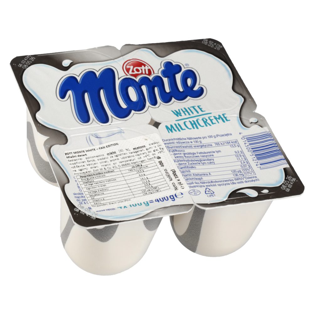 DESERT MONTE WHITE, ZOTT, 4X100G