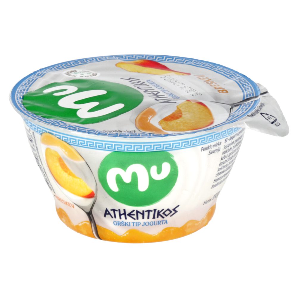 GRŠKI TIP JOGURTA BRESKEV, MU ATHENTIKOS, 150G Odličnost v razvajanju ...