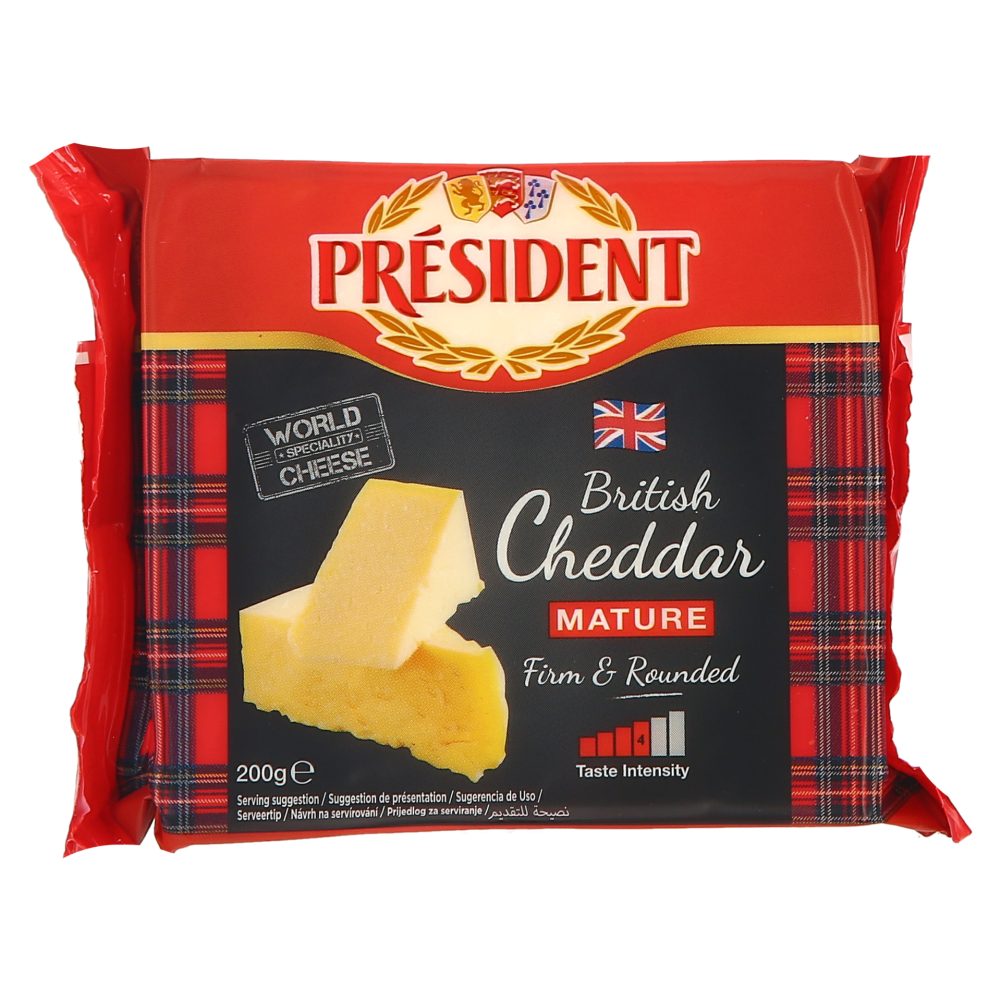 SIR BRITISH CHEDDAR MATURE, PRESIDENT, 200G Beli cheddar sir staran 6 ...