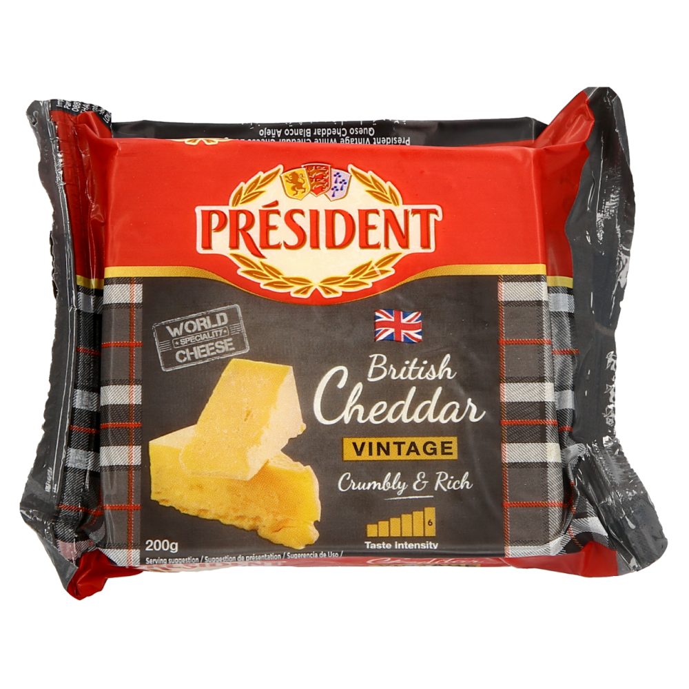 SIR BRITISH CHEDDAR VINTAGE, PRESIDENT, 200G Beli cheddar sir staran 18 ...