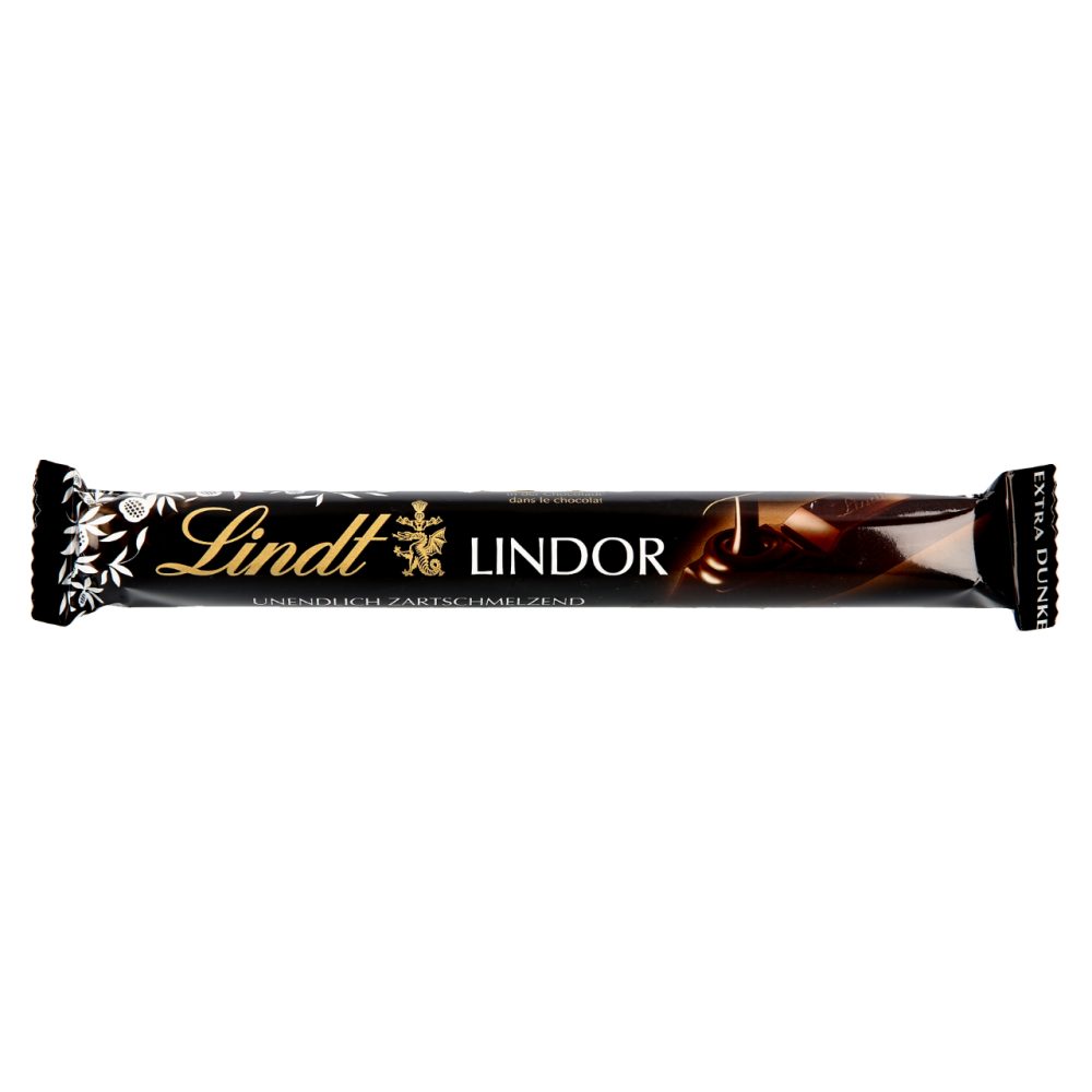 TEMNA ČOKOLADA Z MEHKO TOPLJIVO SREDICO LINDOR, LINDT, 37G Kakavovih ...