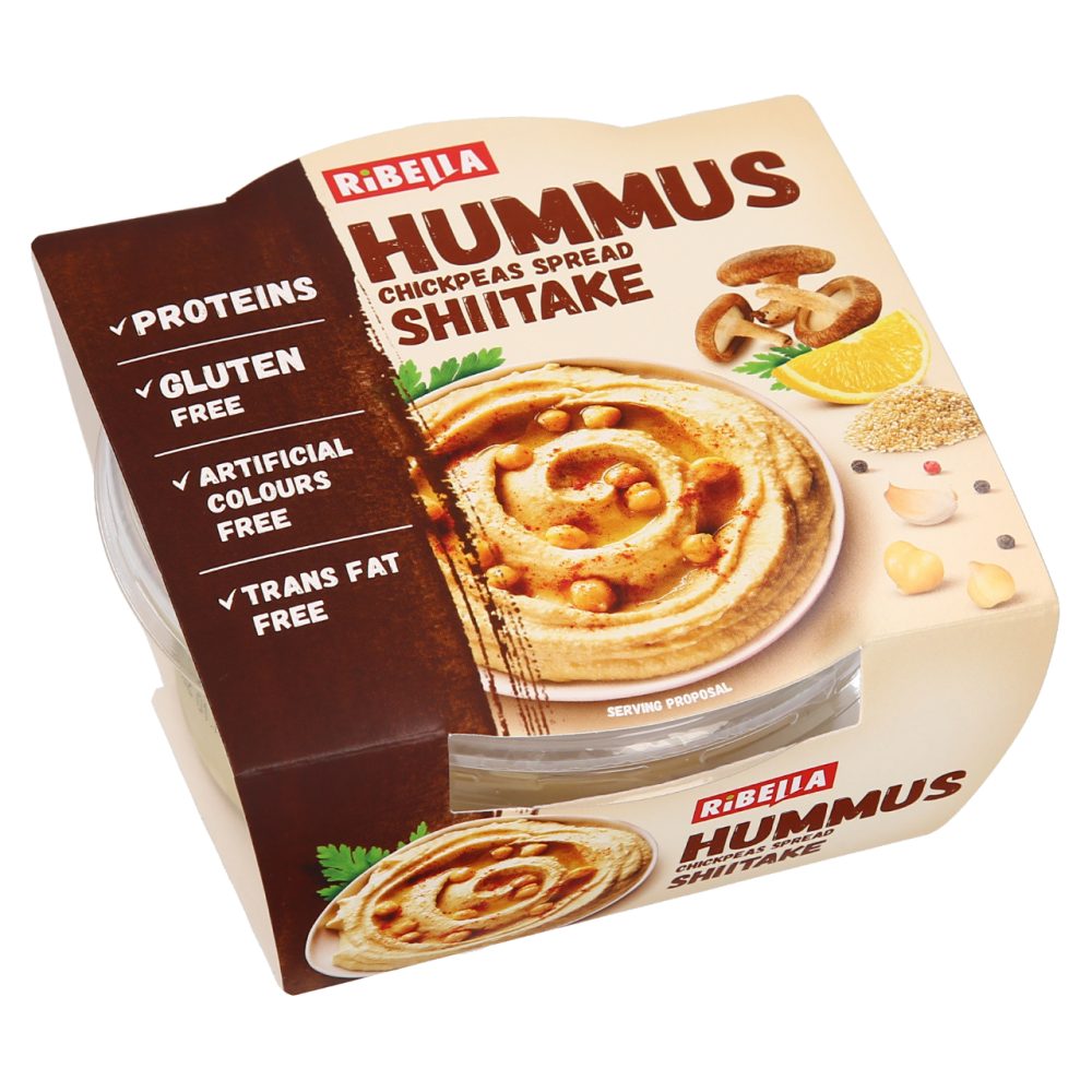 HUMUS S ŠITAKE GOBAMI, RIBELLA, 200G | SPAR Online