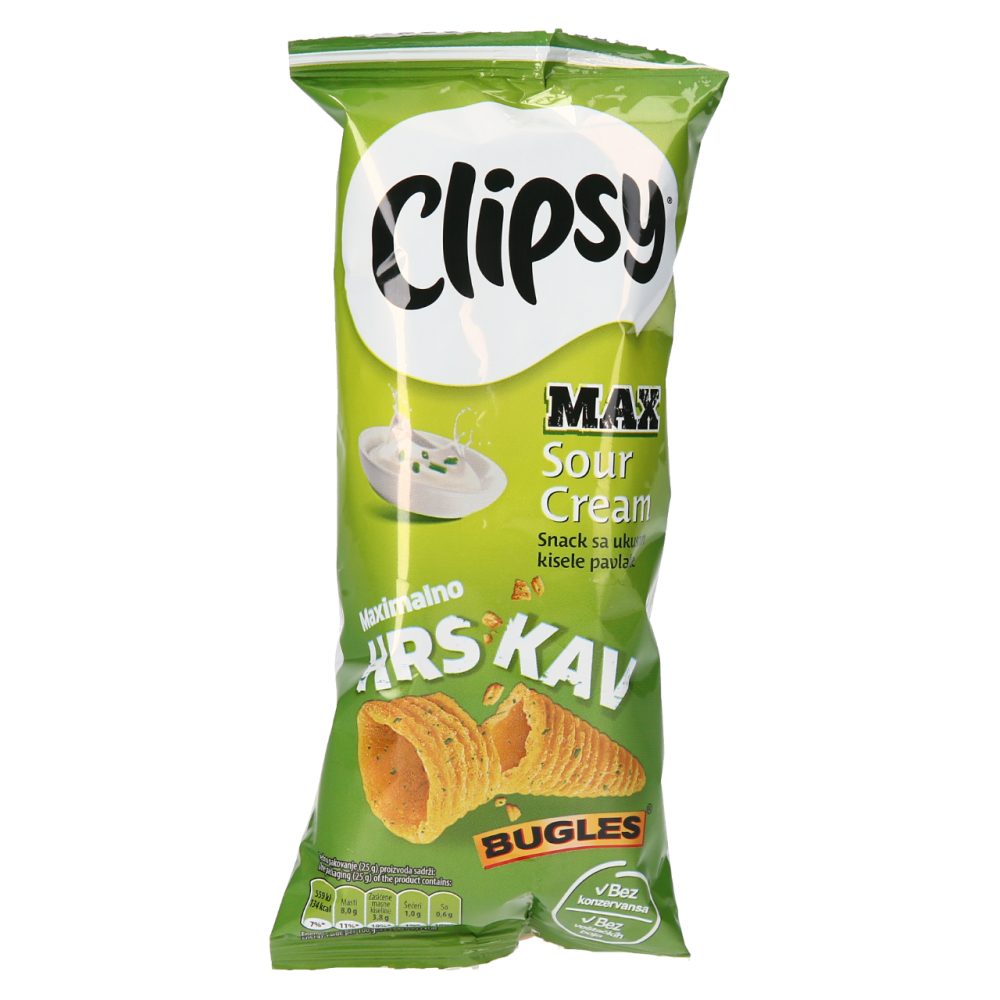 FLIPS KISLA SMETANA MAX, CLIPSY, 25G | SPAR Online