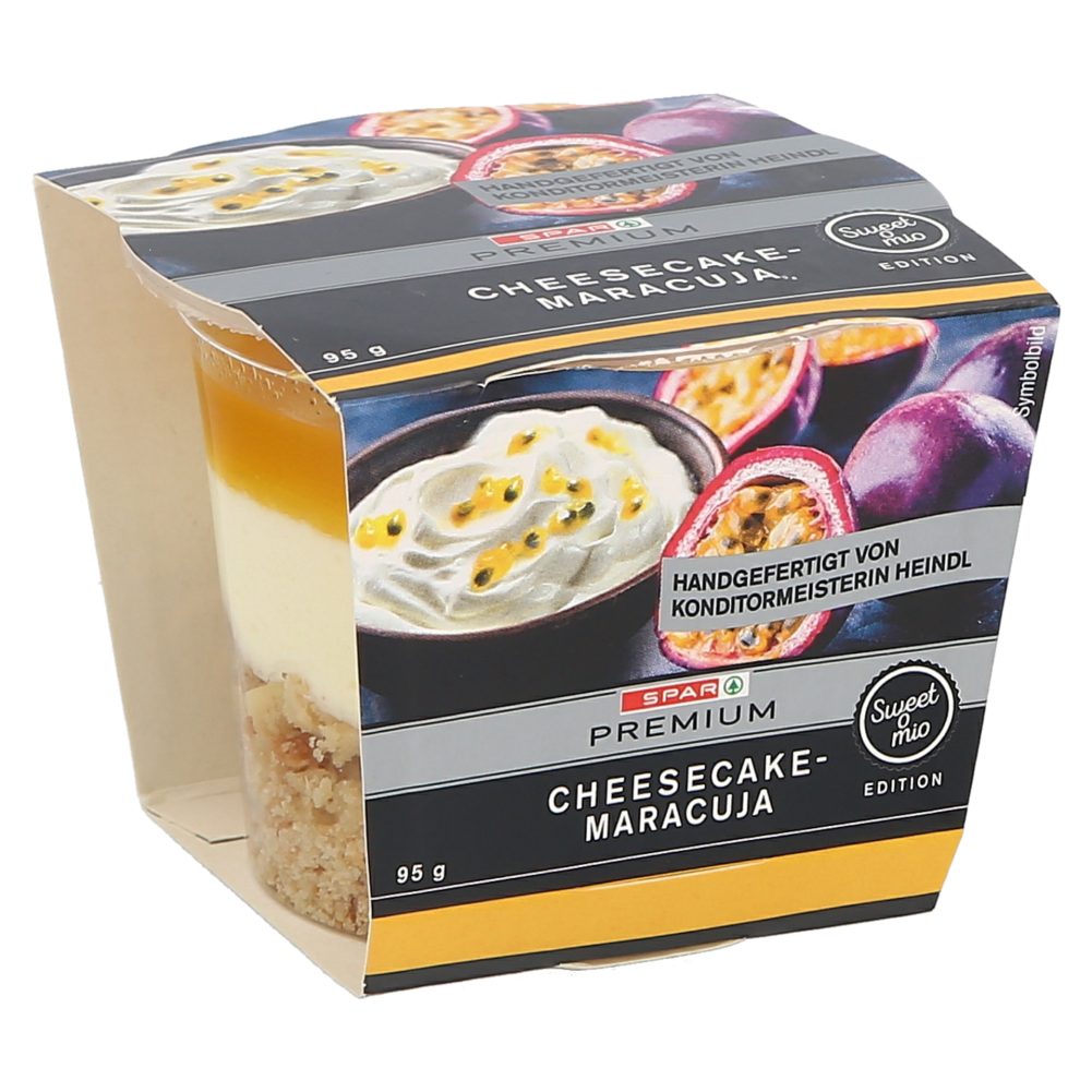 DESERT CHEESECAKE IN MARAKUJA, SPAR PREMIUM, 95G / | SPAR Online
