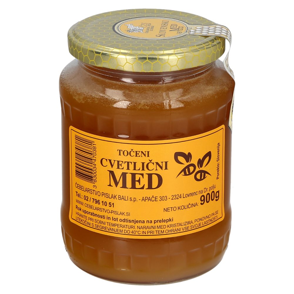 TOČENI CVETLIČNI MED, SMGO, ČEBELARSTVO PISLAK BALI, 900G | SPAR Online