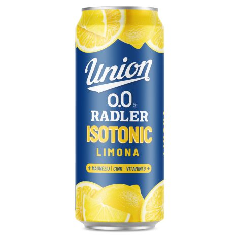 RADLER ISOTONIC 0,0%, LIMONA, UNION, 0,5L Union Radler 0.0 ISOTONIC je ...