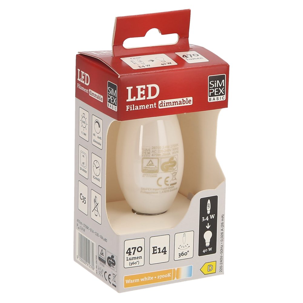 SIJALKA LED E14 470LM, SIMPEX | SPAR Online