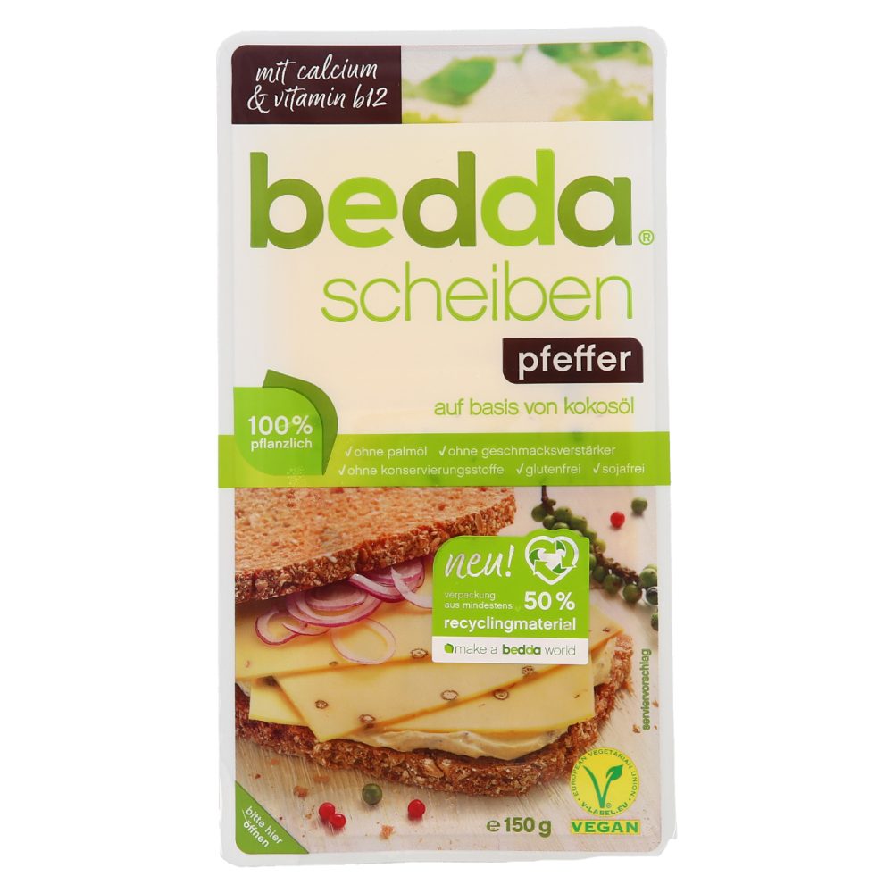 VEGANSKI PRIPRAVEK Z OKUSOM SIRA S POPROM, BEDDA, 150G | SPAR Online