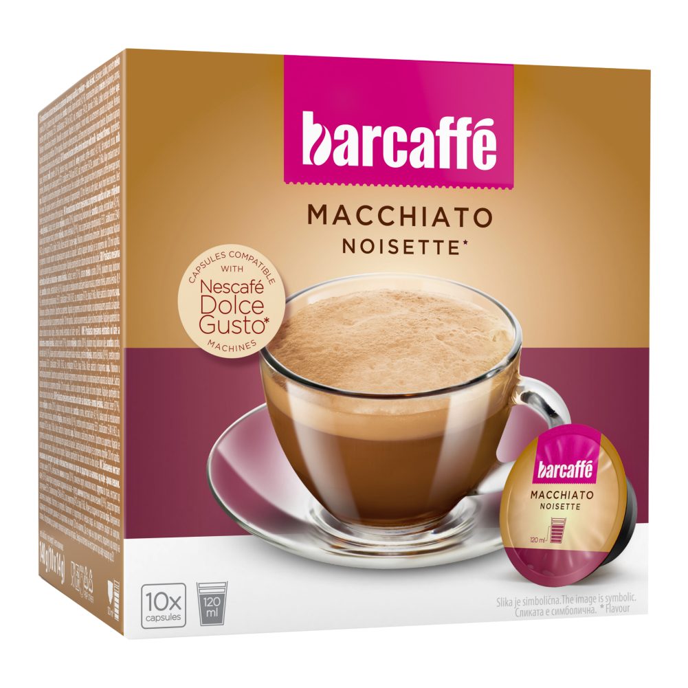KAVA V KAPSULAH MACCHIATO NOISETTE, BARCAFFE, 10/1, 140G | SPAR Online