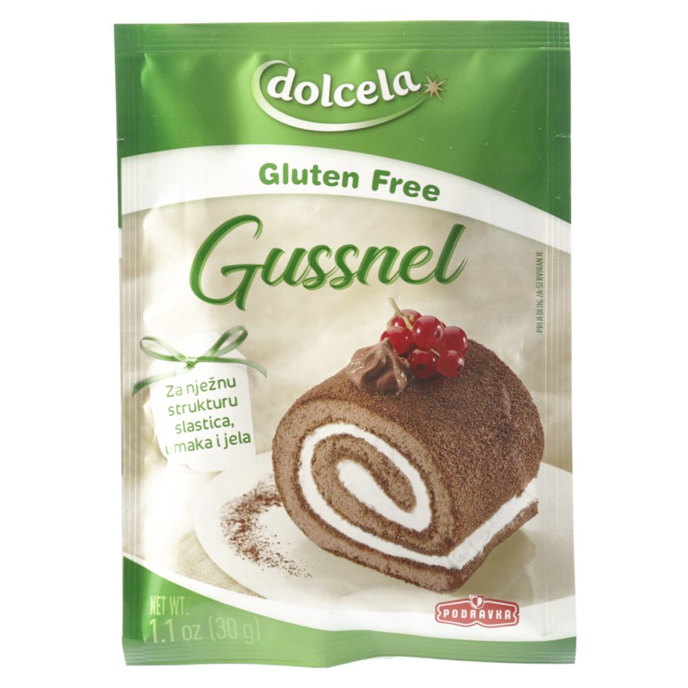 GUSSNEL, DOLCELA, 30G Gussnel je fini škrob, ki nadomešča določeno ...