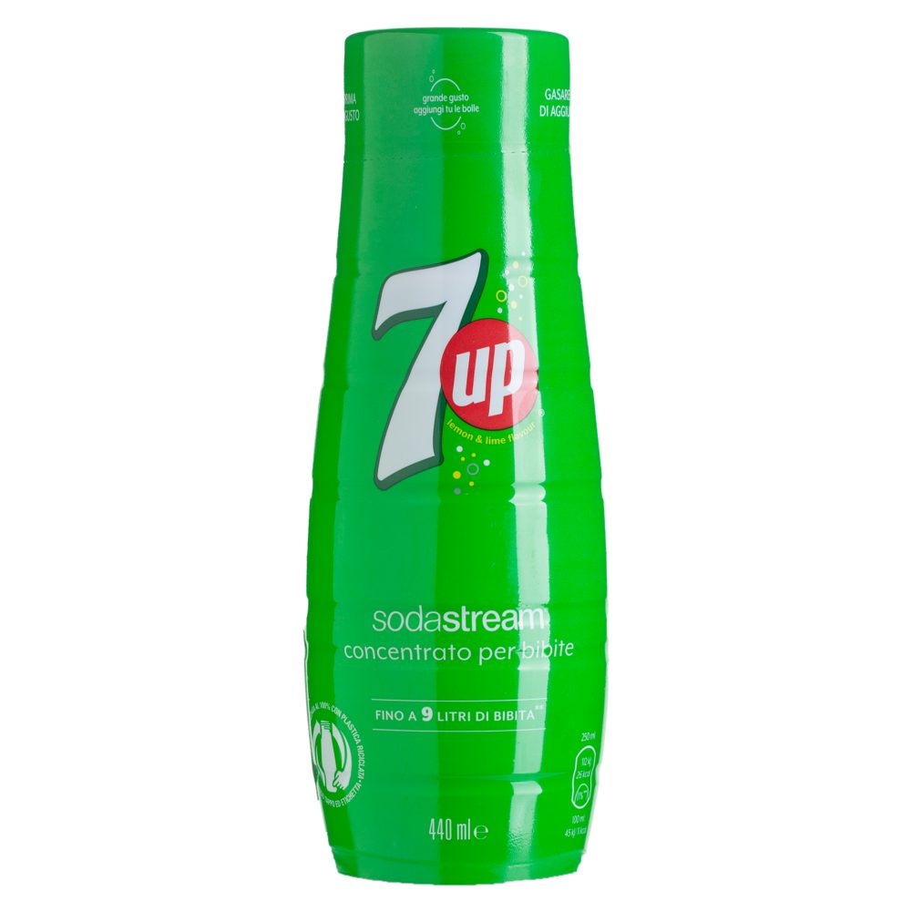 SODASTREAM SIRUP Z OKUSOM 7UP, 440ML V nekaj sekundah lahko sami ...