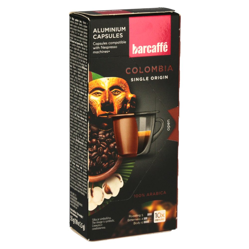 KAVA V KAPSULAH COLOMBIA SINGLE ORIGIN, BARCAFFE, 10/1, 55G | SPAR Online
