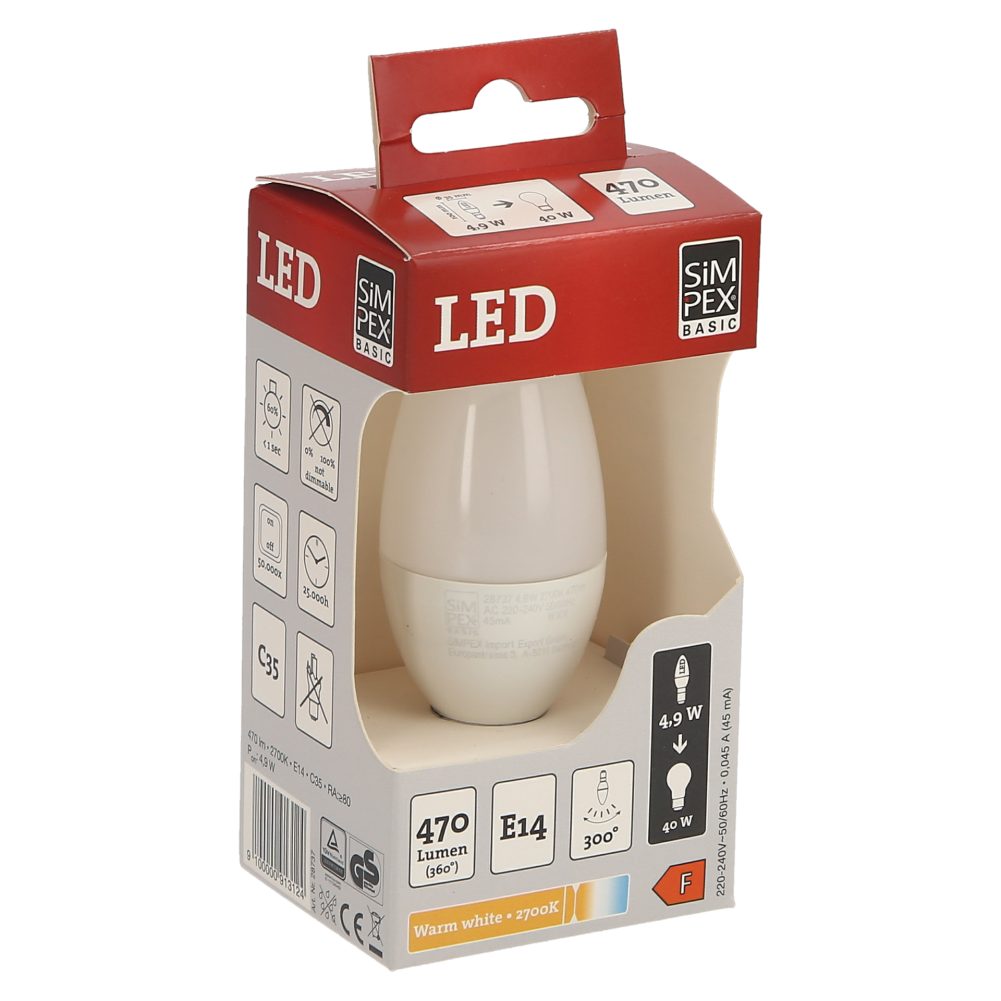 SIJALKA LED E14 470LM, SIMPEX | SPAR Online