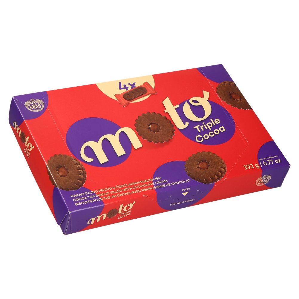 KEKSI TRIPLE COCOA MOTO, KRAŠ, 192G | SPAR Online