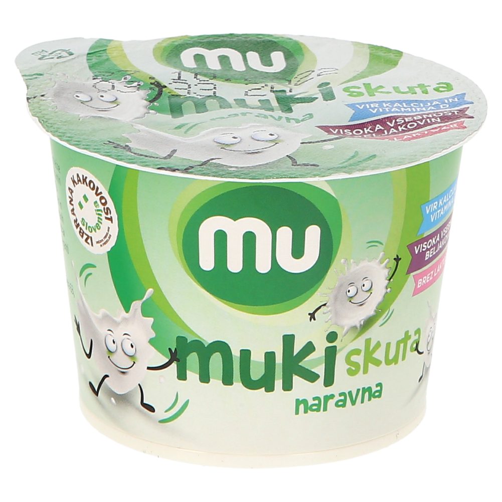 SKUTA NARAVNA MUKI, MU, LJUBLJANSKE MLEKARNE, 100G