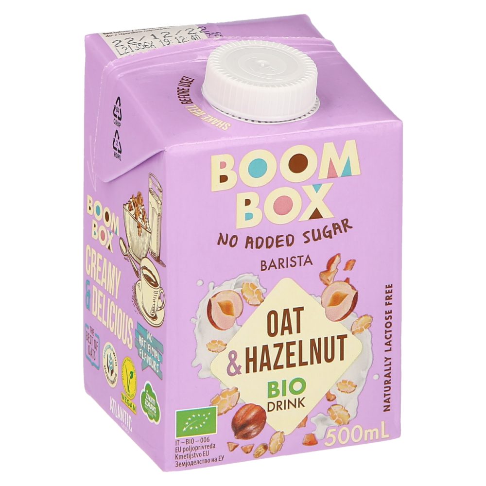 BIO OVSENI NAPITEK Z LEŠNIKI, BOOM BOX, 500ML | SPAR Online