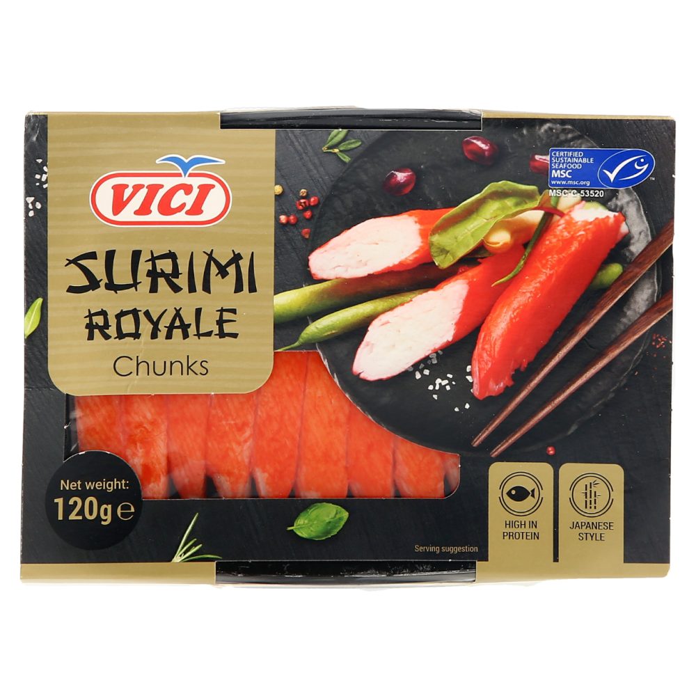 SURIMI KOŠČKI ROYALE, VIČI, 120G | SPAR Online