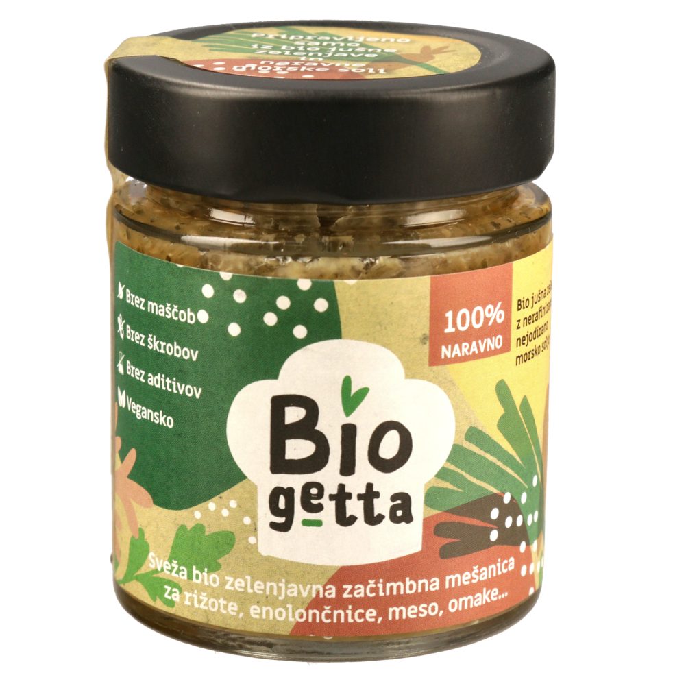 BIO SVEŽE MLETA ZELENJAVA, BIOGETTA, 190G Biogetta je naravna mešanica ...