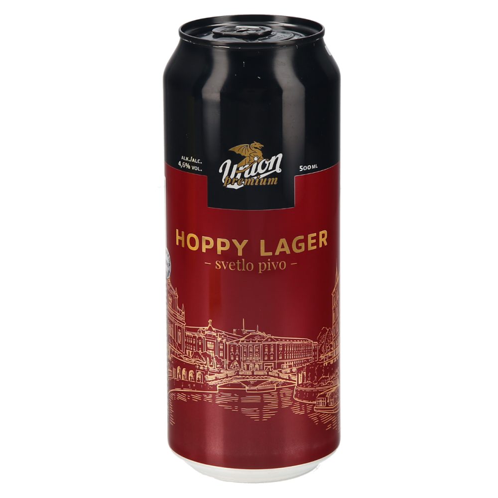 SVETLO NEFILTRIRANO PIVO HOPPY LAGER, UNION PREMIUM, 0,5L Union HOPPY ...