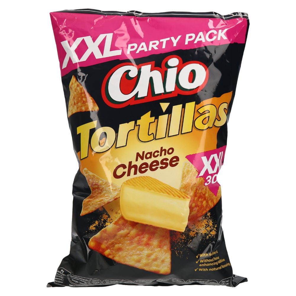 KORUZNI ČIPS TORTILLAS NACHO CHEESE, CHIO, 300G