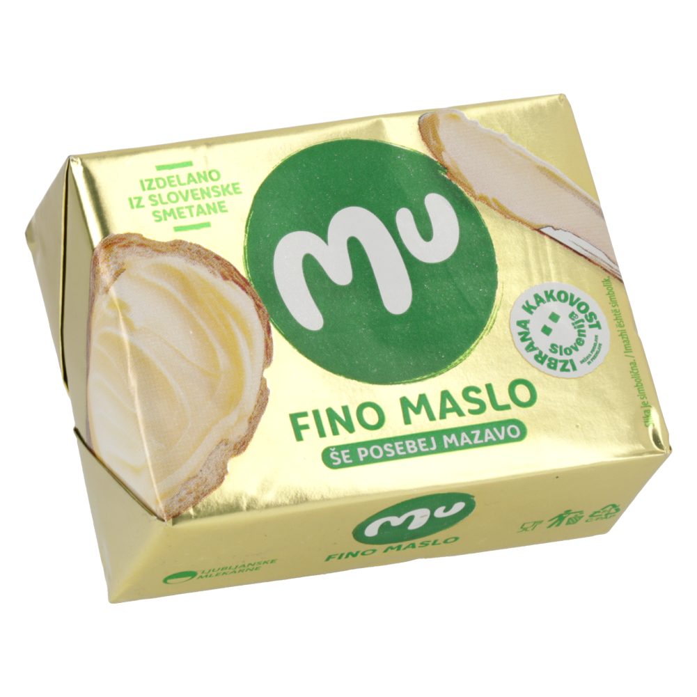 FINO MASLO, MU, LJUBLJANSKE MLEKARNE, 250G | SPAR Online