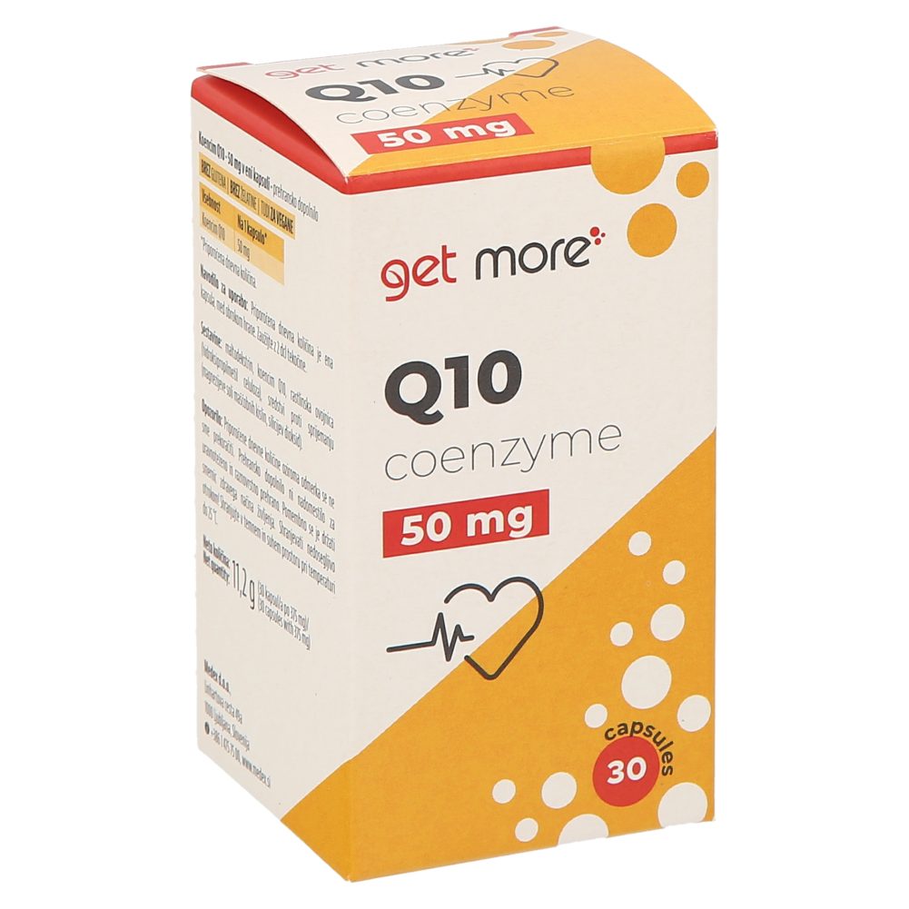 PREHRANSKO DOPOLNILO Q10 GET MORE, MEDEX, 30/1 Koencim Q10 50mg v eni ...