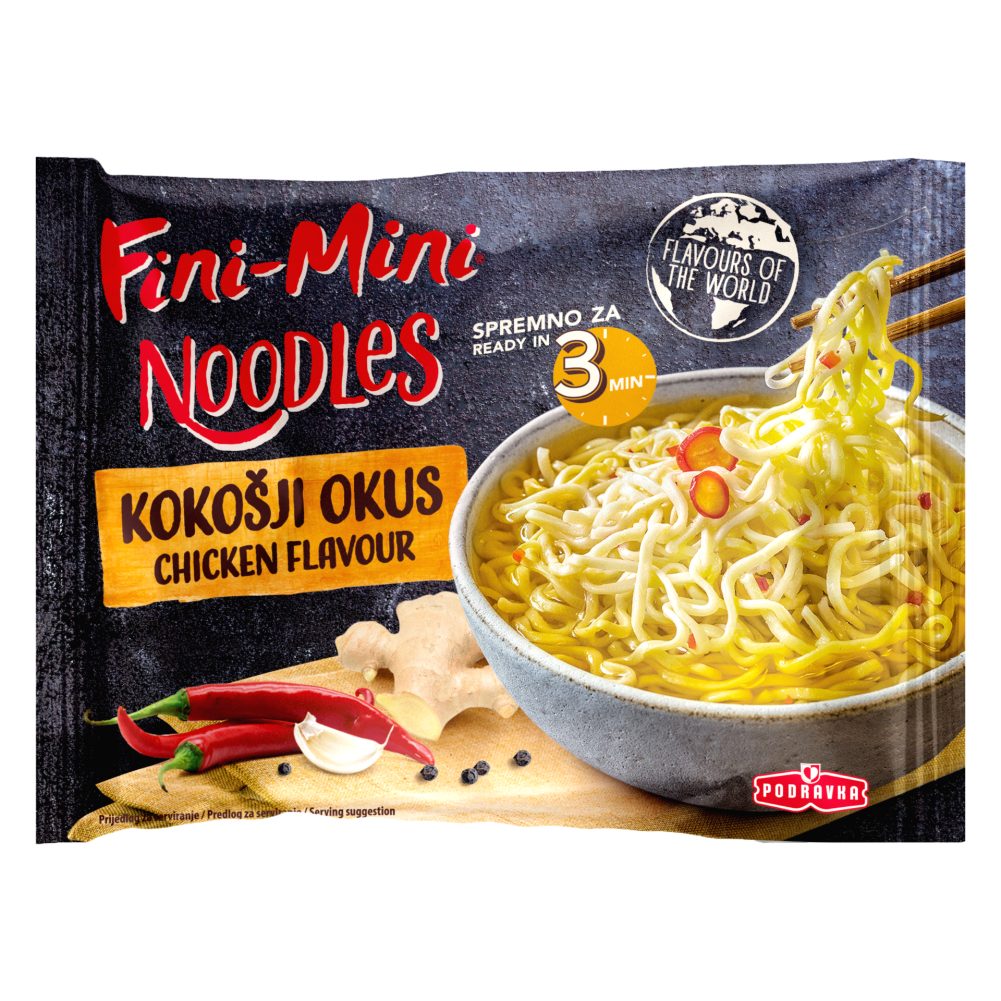 KOKOŠJI OKUS FINI MINI NOODLES, PODRAVKA, 75G Fini mini kokošji noodles ...