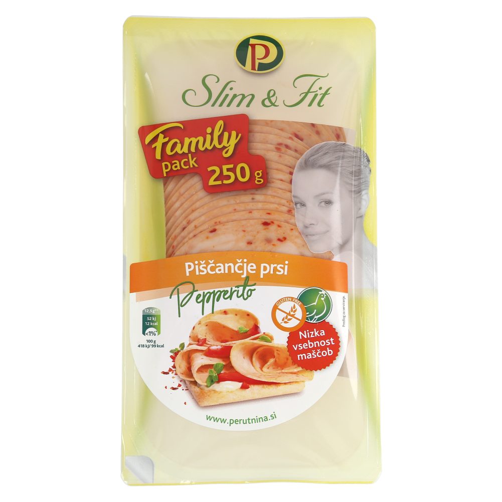 PIŠČANČJE PRSI PEPPERITO SLIM&FIT, NAREZEK, PERUTNINA PTUJ, 250G ...