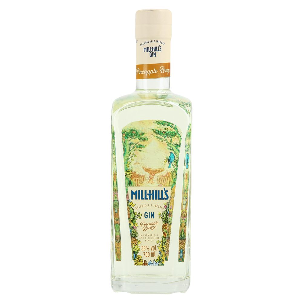 GIN PINEAPPLE BREEZE, MILLHILL´S, 0,7L Gin z naravno aromo ananasa ...