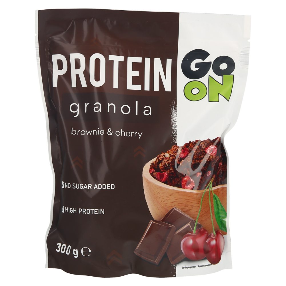 GRANOLA PROTEIN BROWNIE IN ČEŠNJA, GO ON, 300G