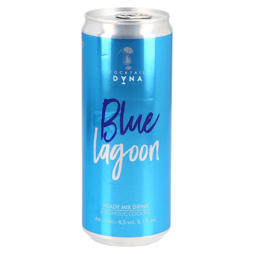 MEŠANA GAZIRANA ALKOHOLNA PIJAČA COCKTAIL BLUE LAGOON, DANA, 0,33L